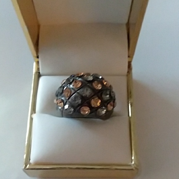 Jewelry | Vintage Gunmetal Look Cocktail Ring | Poshmark